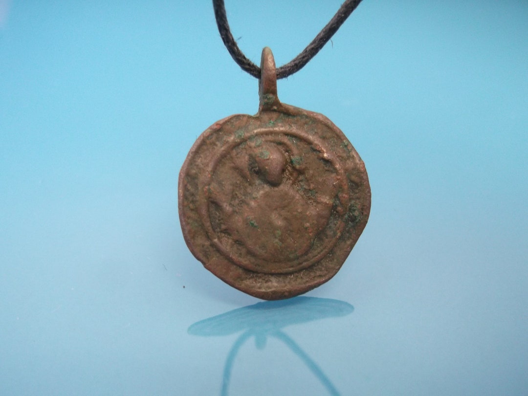 Ancient Byzantine Pendant. Christian Orthodox Icon. Oranta Religious ...