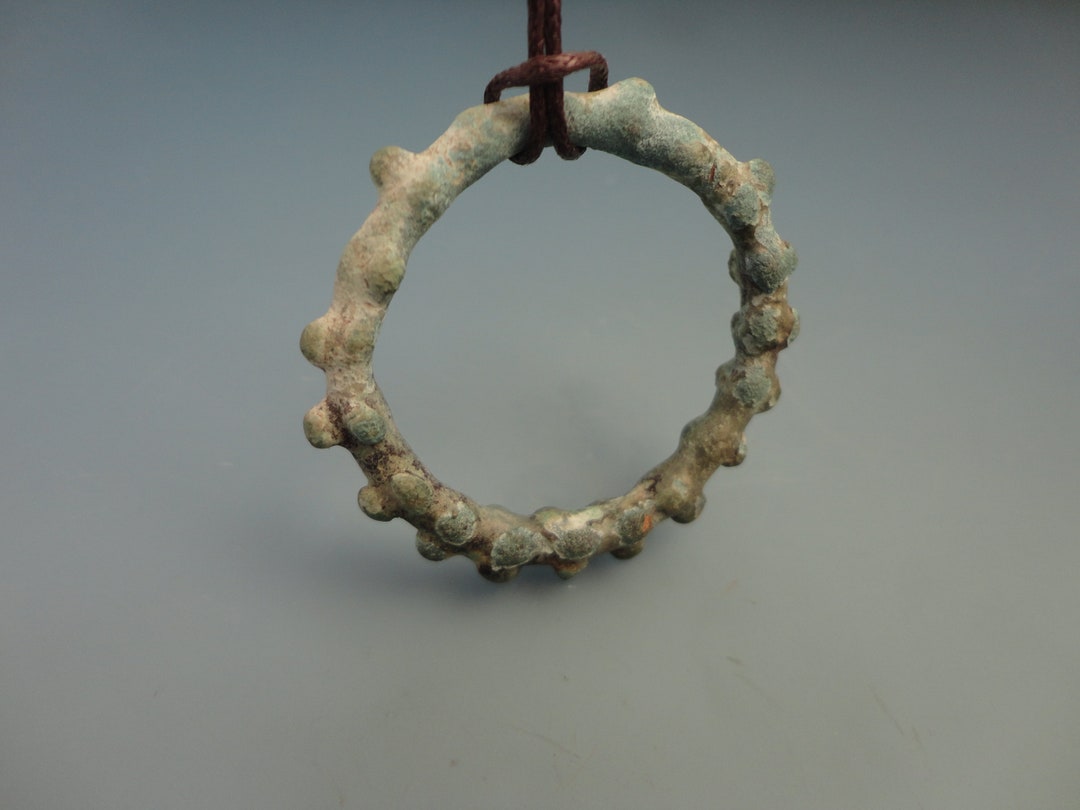 Ancient Celtic Amulet From Iron Age. Spiked Pendant With Old Patina ...