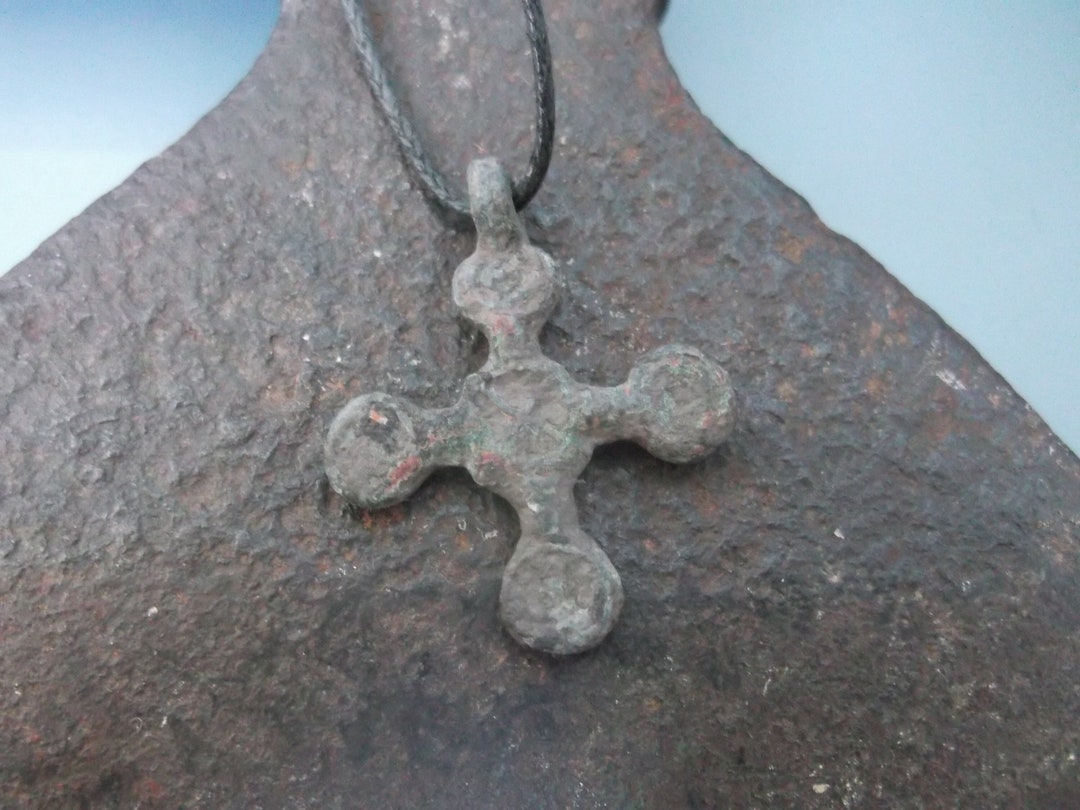 Ancient Christian Pendant. Medieval Religious Amulet. Viking Artifact ...