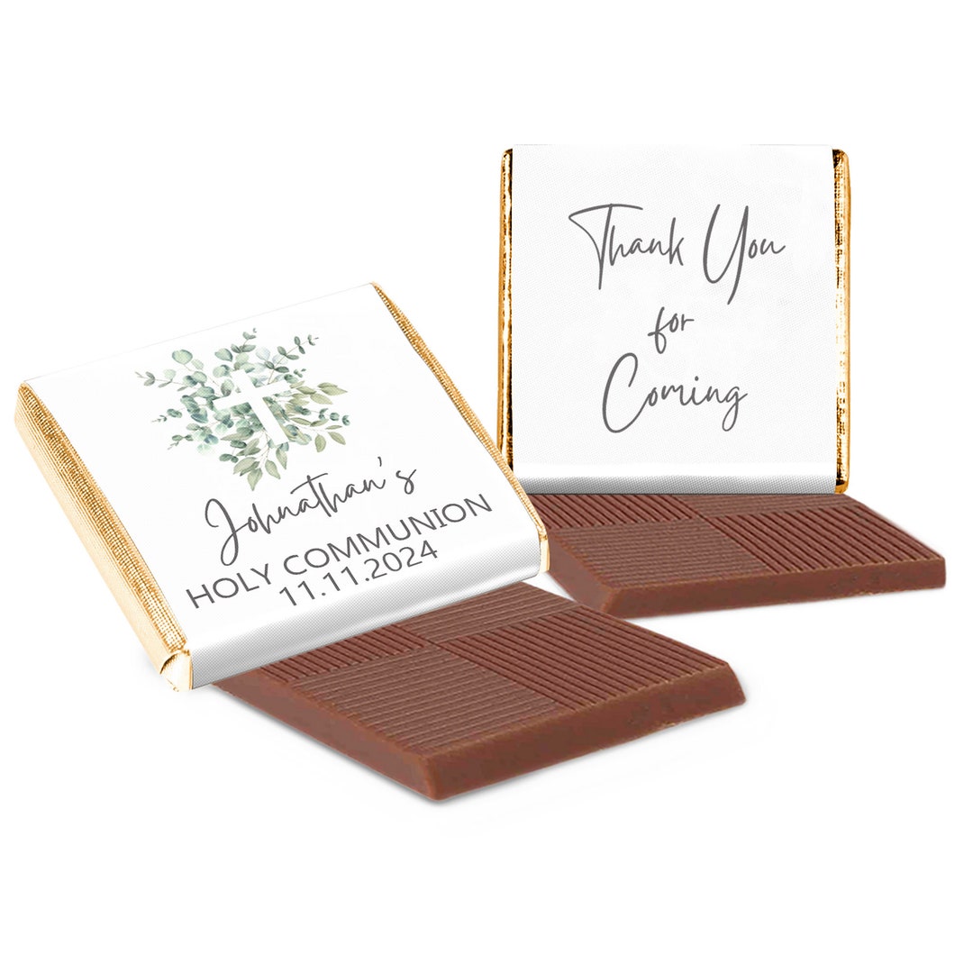 Personalised 1st Holy Communion Chocolate Favours - Etsy UK
