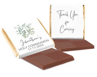 Personalised Chocolate Girls First Holy Communion Party Favours ...