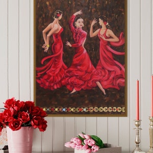 Original Abstract Painting flamenco abstract painting flamenco spain ...