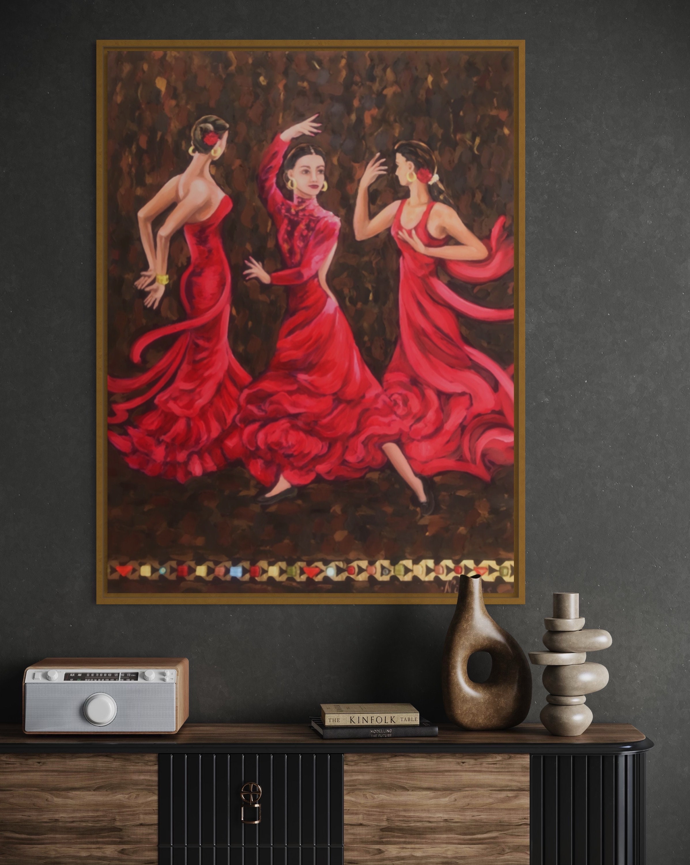 Original Abstract Painting flamenco abstract painting flamenco spain ...
