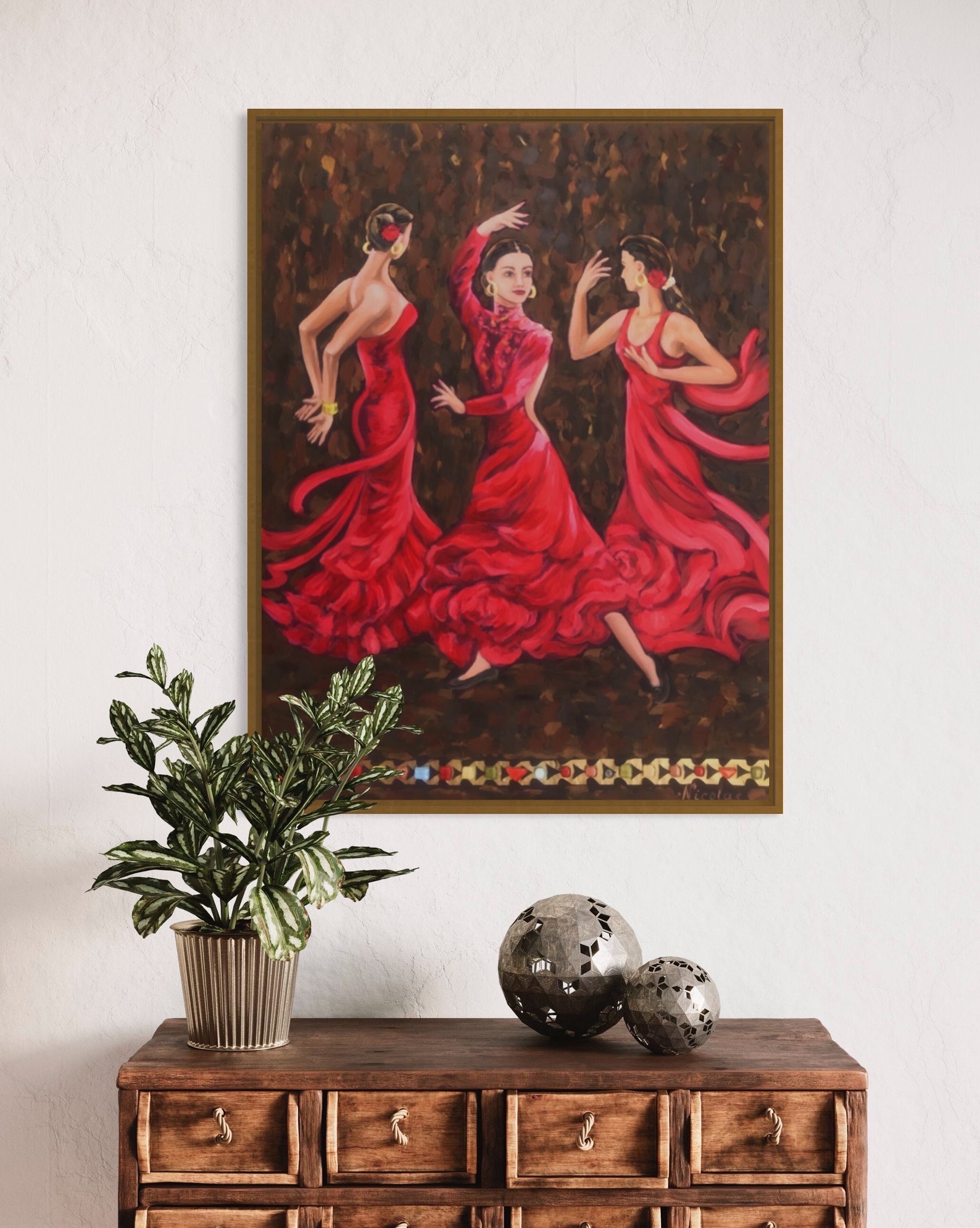 Original Abstract Painting flamenco abstract painting flamenco spain ...