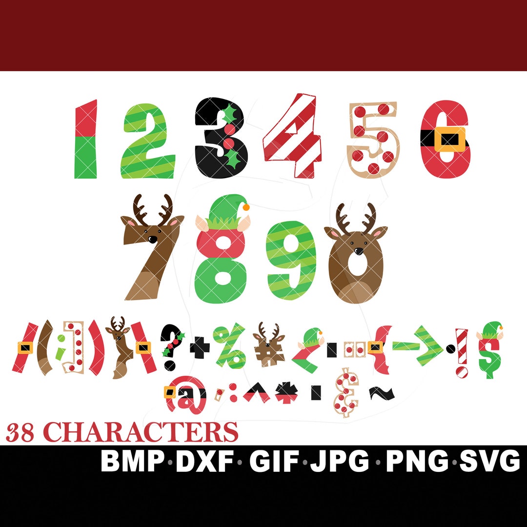Christmas Alphabet Christmas Png Letters Christmas Font Doodle Alpha ...