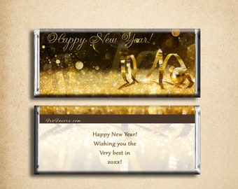 Instant Download Printable HAPPY NEW Year Chocolate Candy Bar | Etsy