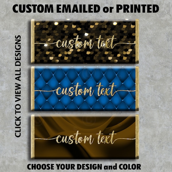 Candy Custom Wrappers - Etsy