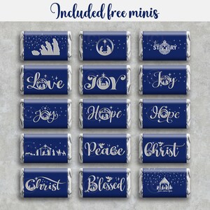 INSTANT DIGITAL Download Merry Christmas Chocolate Candy Bar Wrappers ...