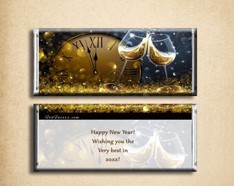 Instant Download Printable HAPPY NEW Year Chocolate Candy Bar | Etsy