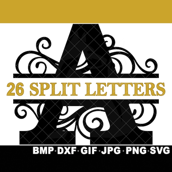 Split Font - Etsy