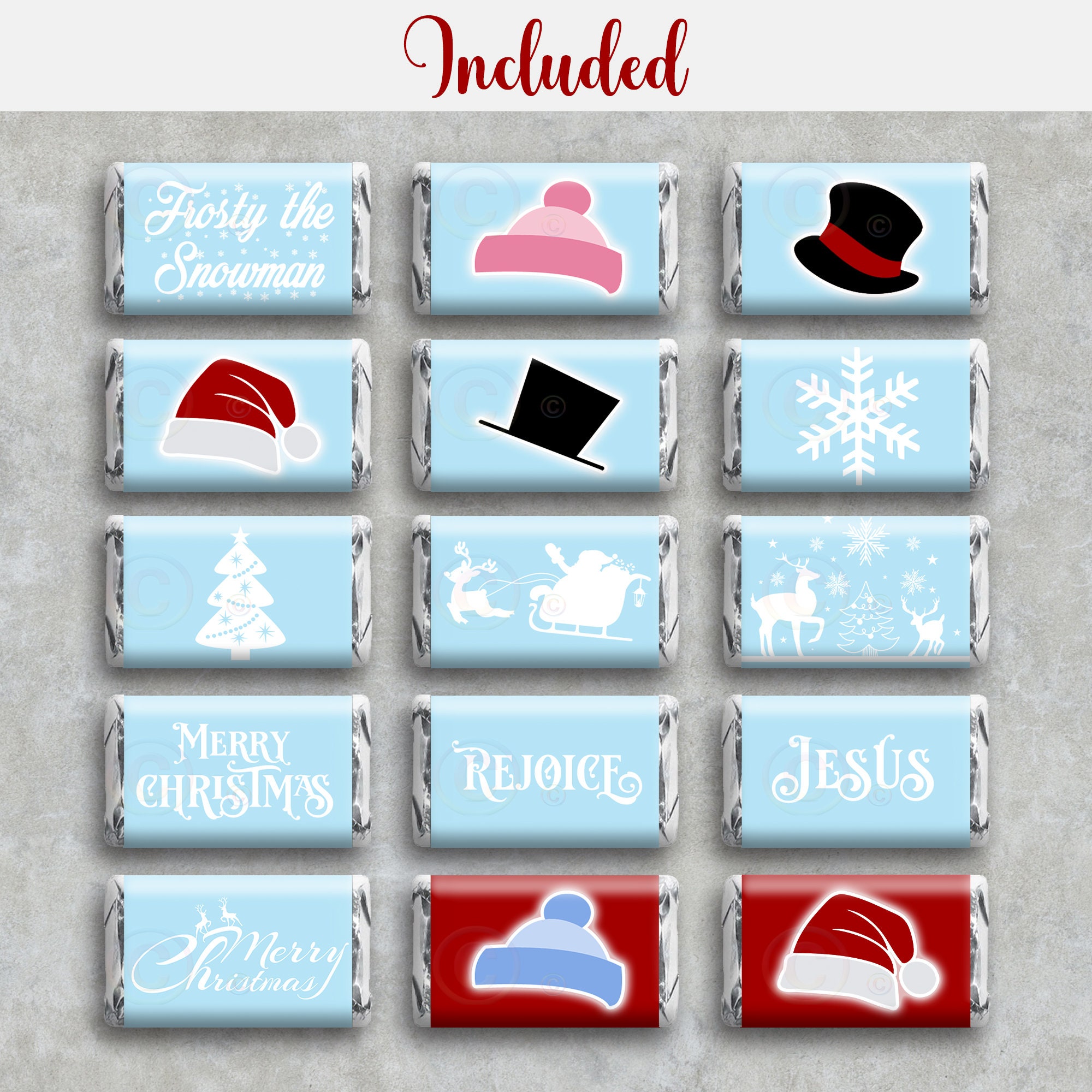 WANT TO BUILD a Snowman? Kit Christmas Miniature Candy Bar Wrappers W ...