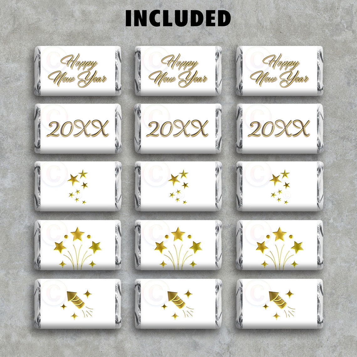 Instant Download Printable HAPPY NEW Year Chocolate Candy Bar - Etsy