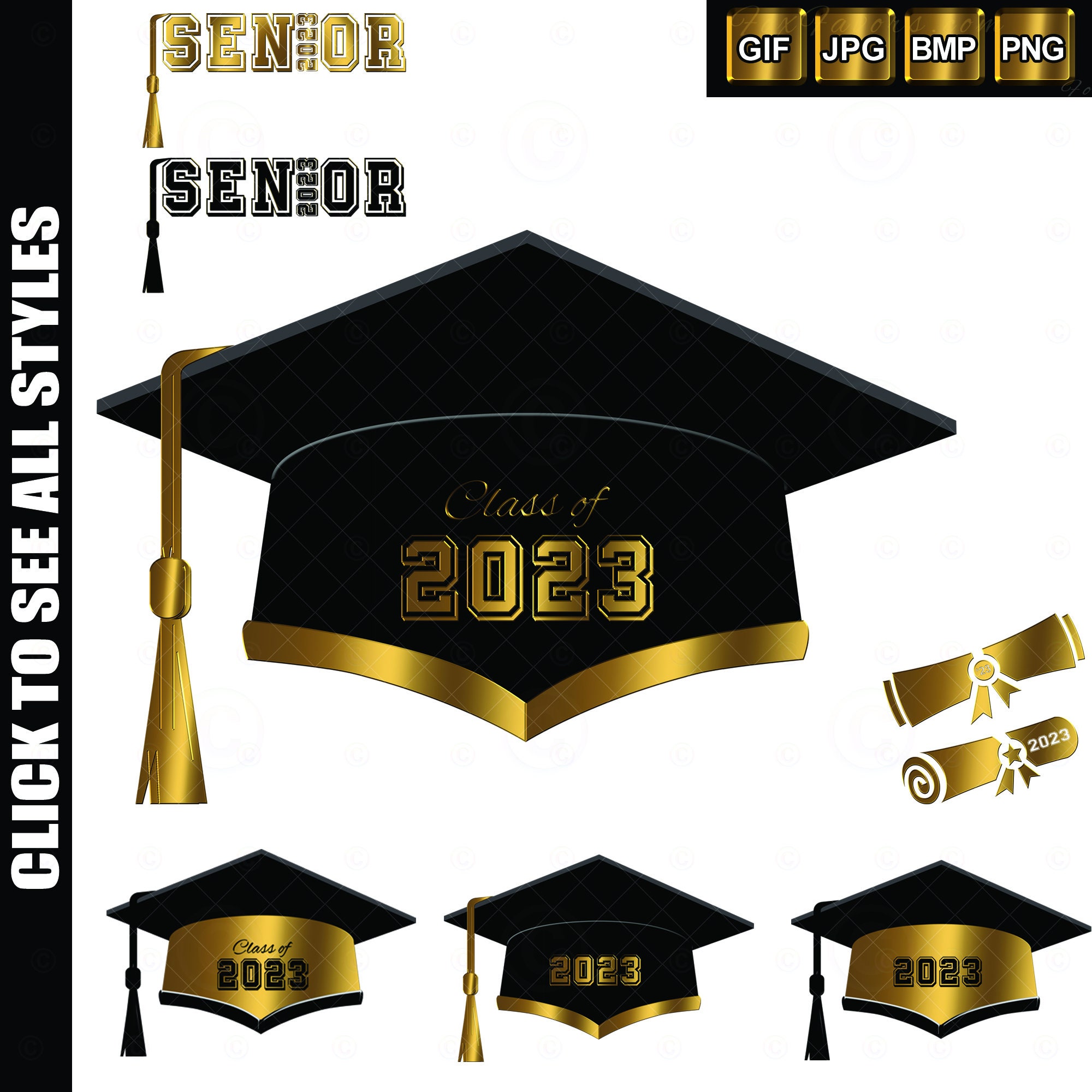 Gold Graduation Tassel Clip Art