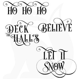 Merry Christmas Script Elegant Font Jolly Santa Christmas Inkspace JPG ...