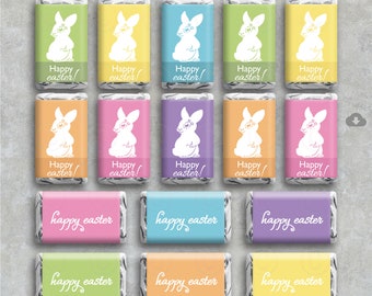 Easter Candy Bar Wrappers Printable Easter Gifts Instant - Etsy