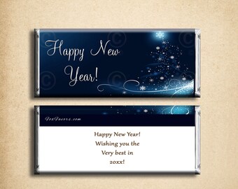 Instant Download Printable HAPPY NEW Year Chocolate Candy Bar | Etsy
