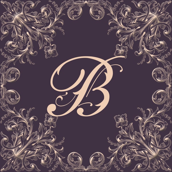 Damask Alphabet - Etsy