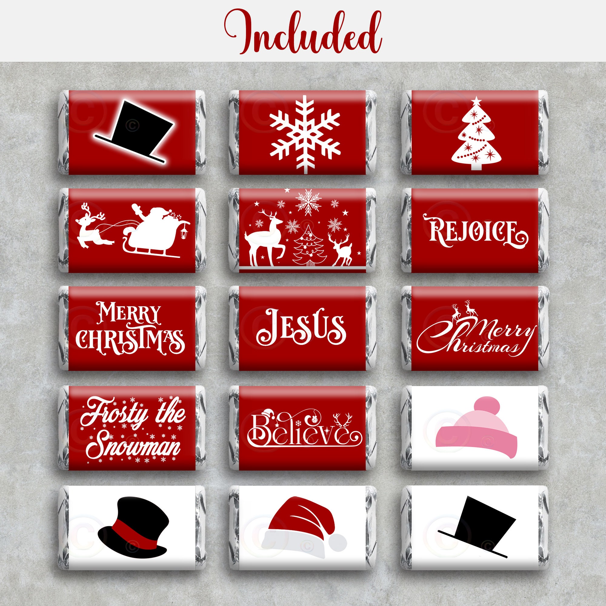 WANT TO BUILD a Snowman? Kit Christmas Miniature Candy Bar Wrappers W ...