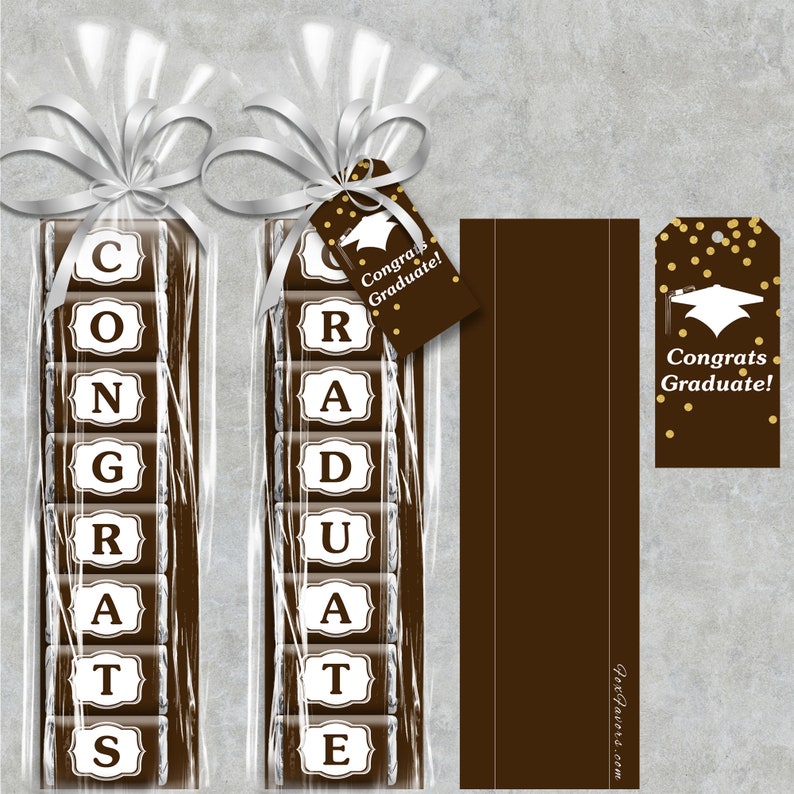 CONGRATS GRADUATE Instant Download Printable Appreciation Chocolate ...