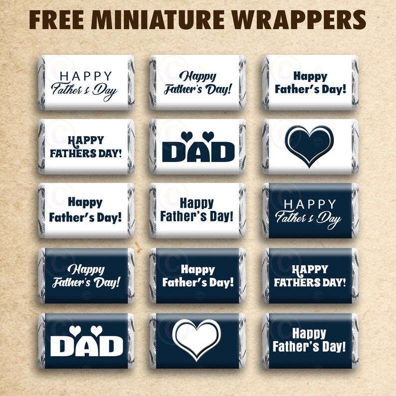 DIGITAL Father's Day Download Candy Bar Wrapper Printable - Etsy