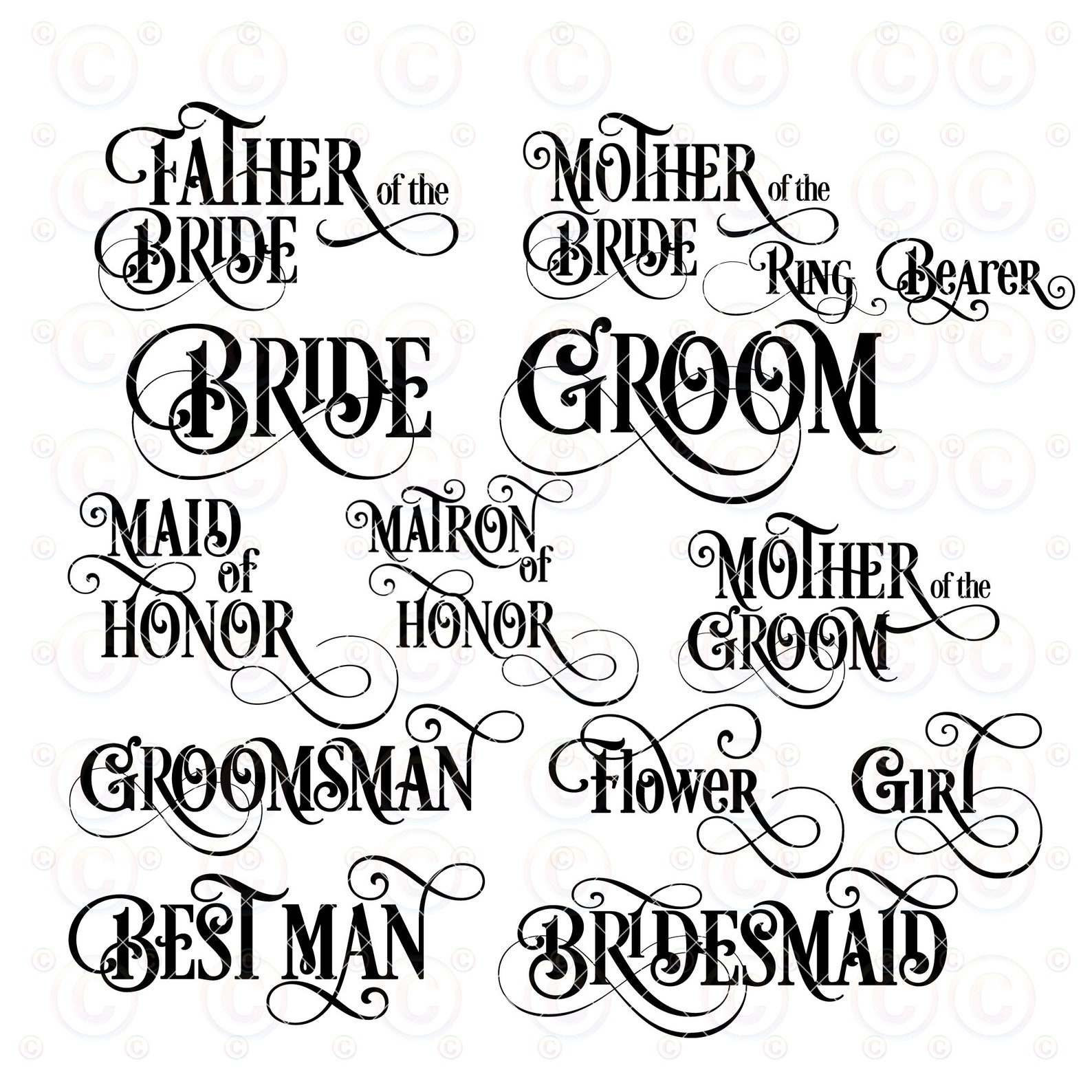 Wedding Bridal Party Names SVG Script Elegant Font Cricut Etsy wedding-bridal-party-names-svg-script-elegant-font-cricut-etsy