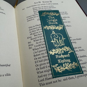 The Jungle Book by Rudyard Kipling - Gold Foil Bookmark - Etsy