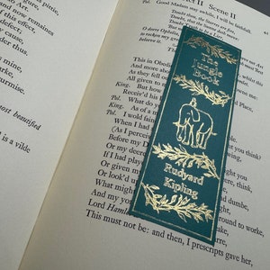 The Jungle Book by Rudyard Kipling - Gold Foil Bookmark - Etsy