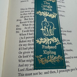 The Jungle Book by Rudyard Kipling - Gold Foil Bookmark - Etsy