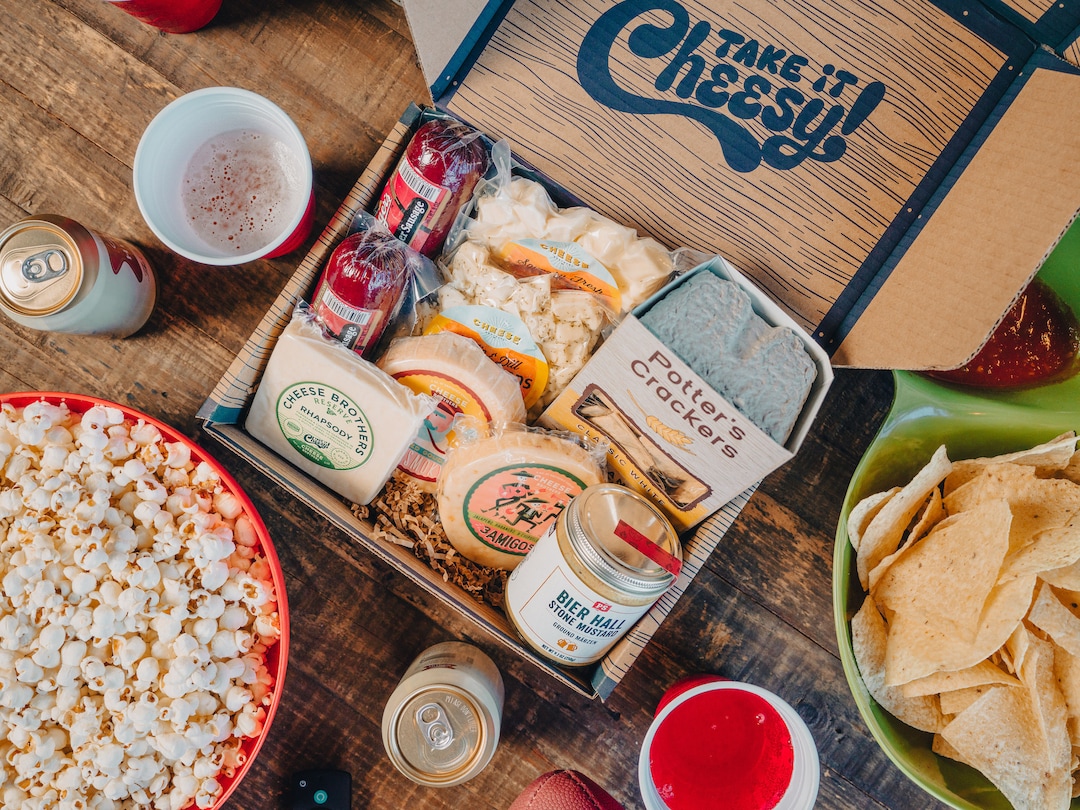 Cheese Brothers Game Day Wisconsin Cheese and Meat Gift Box | Includes ...