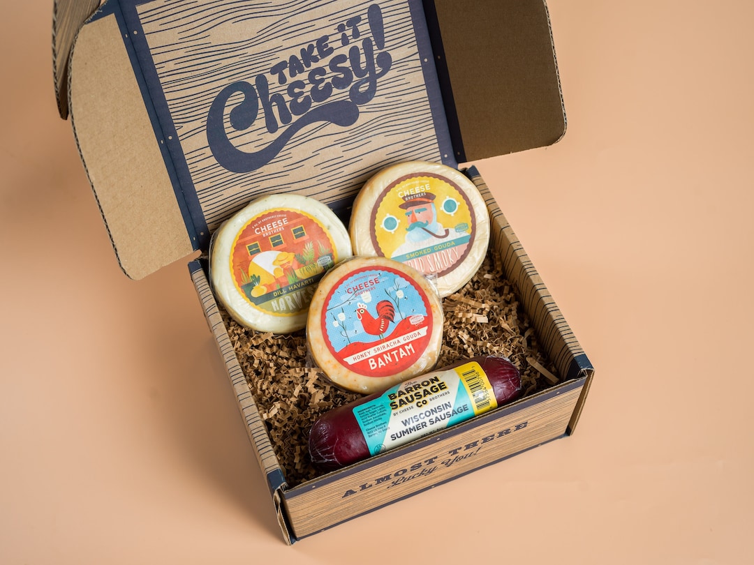Cheese Brothers Wisconsin Cheese & Sausage Gift Box | Great Gifting ...