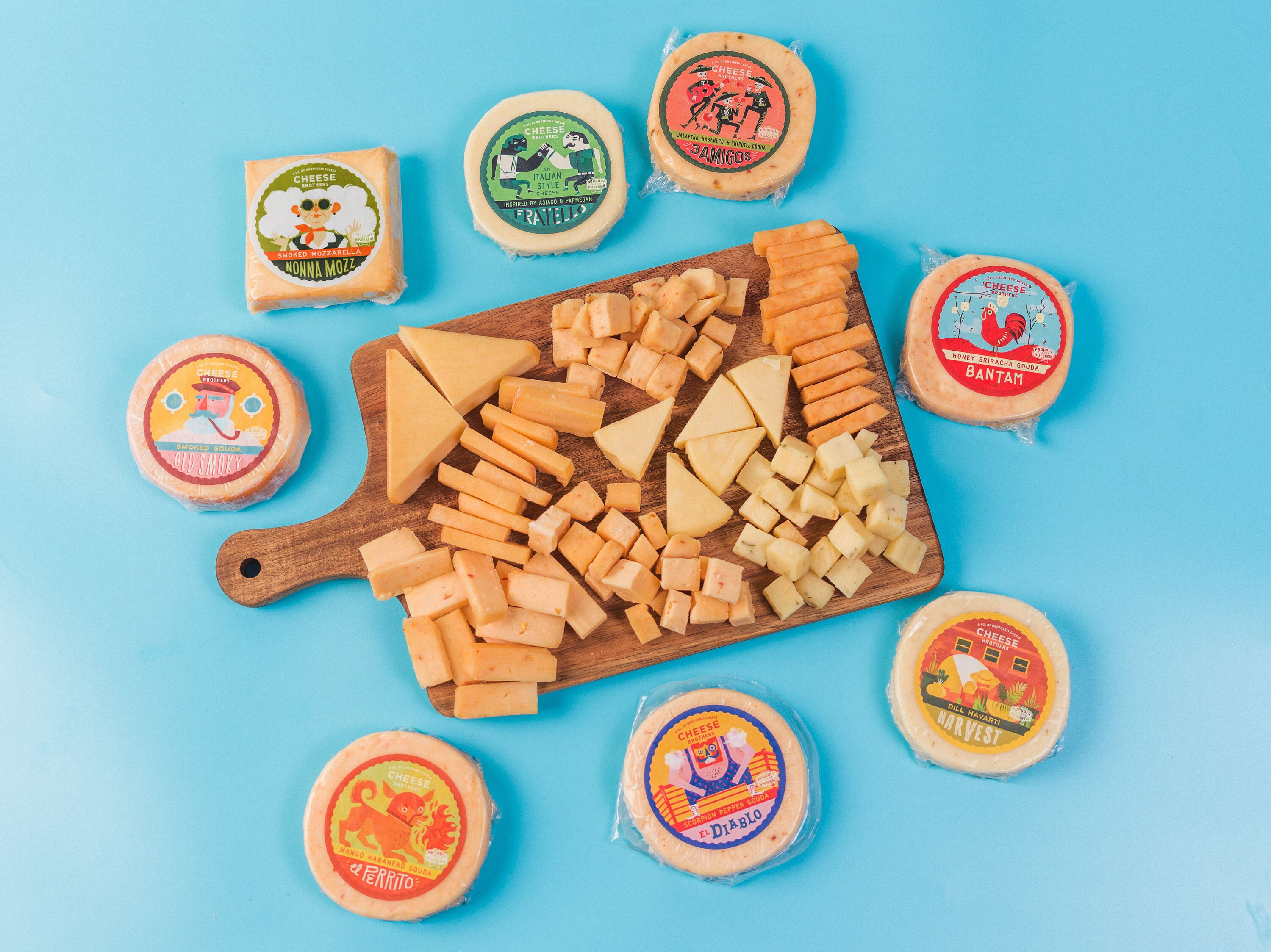 Cheese Brothers Brotherhood Gift Pack | Made in Wisconsin | Includes ...