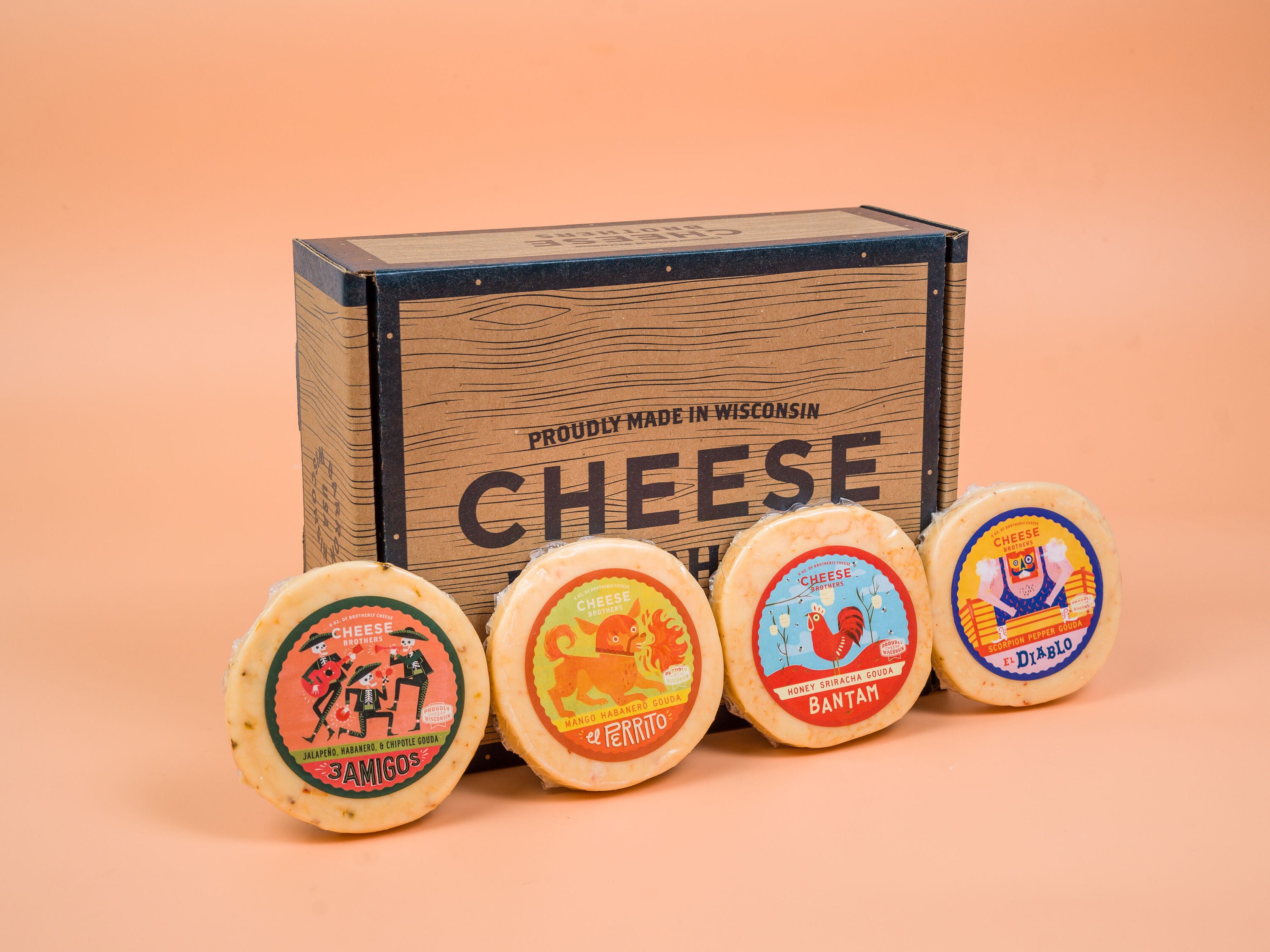 Cheese Bros. Hot and Spicy Variety Pack Gift Box | Fresh From Wisconsin ...