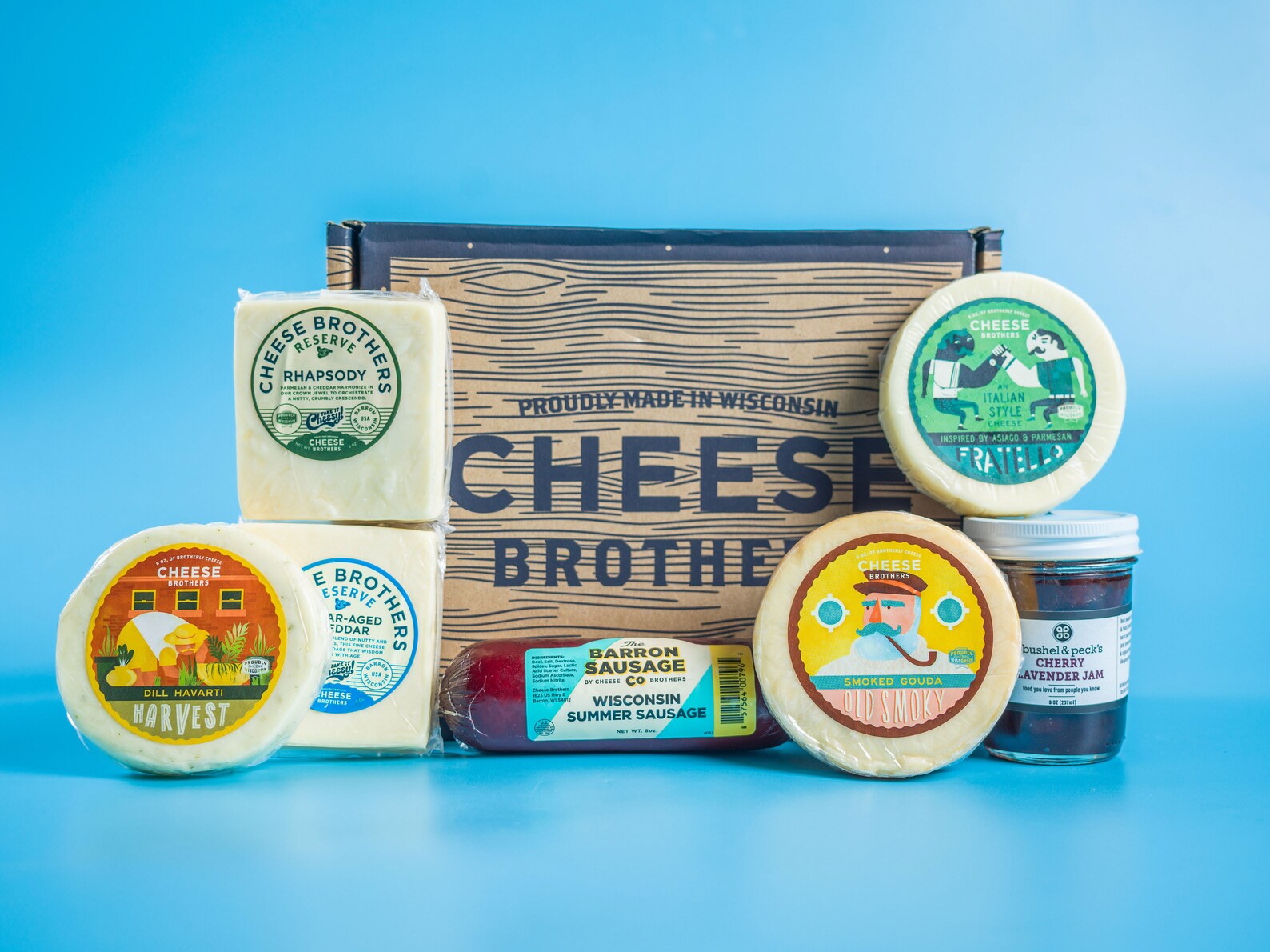 Cheese Brothers Charcuterie Gift Box | Made in Wisconsin | Assorted ...