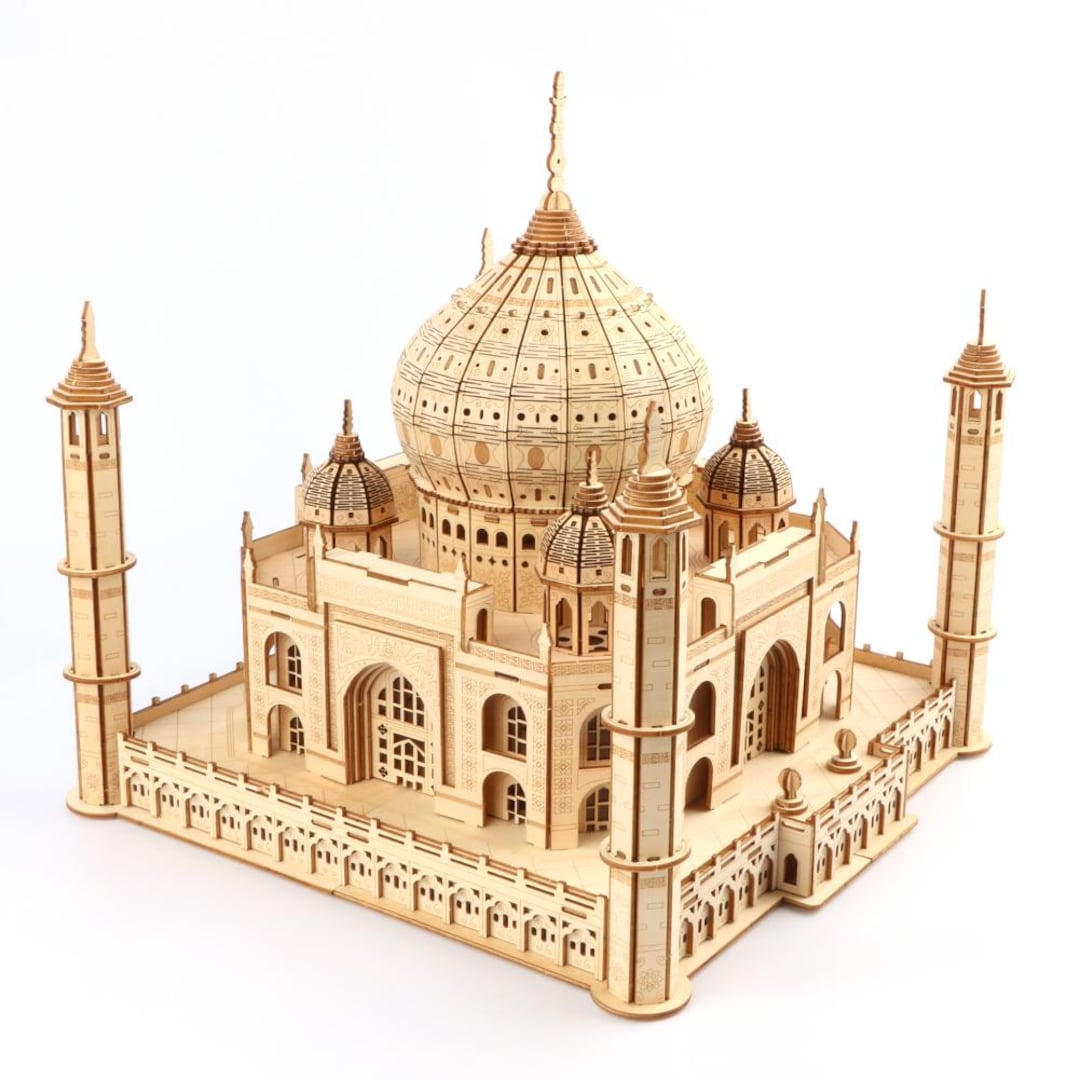 DIY Wooden Taj Mahal Model Kit - A Majestic Puzzle - Christmas Family ...