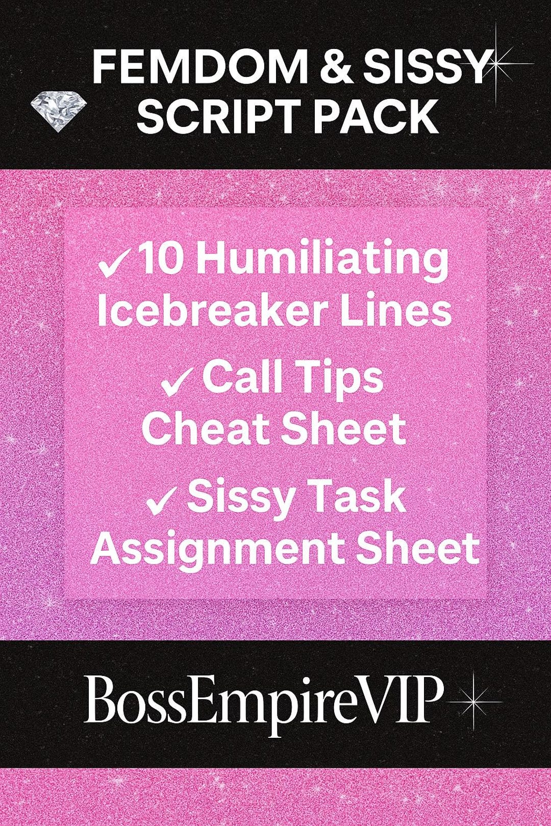 Editable Femdom Script Bundle – 10 Humiliating Icebreakers + Domme Call Tips + Sissy Task ...