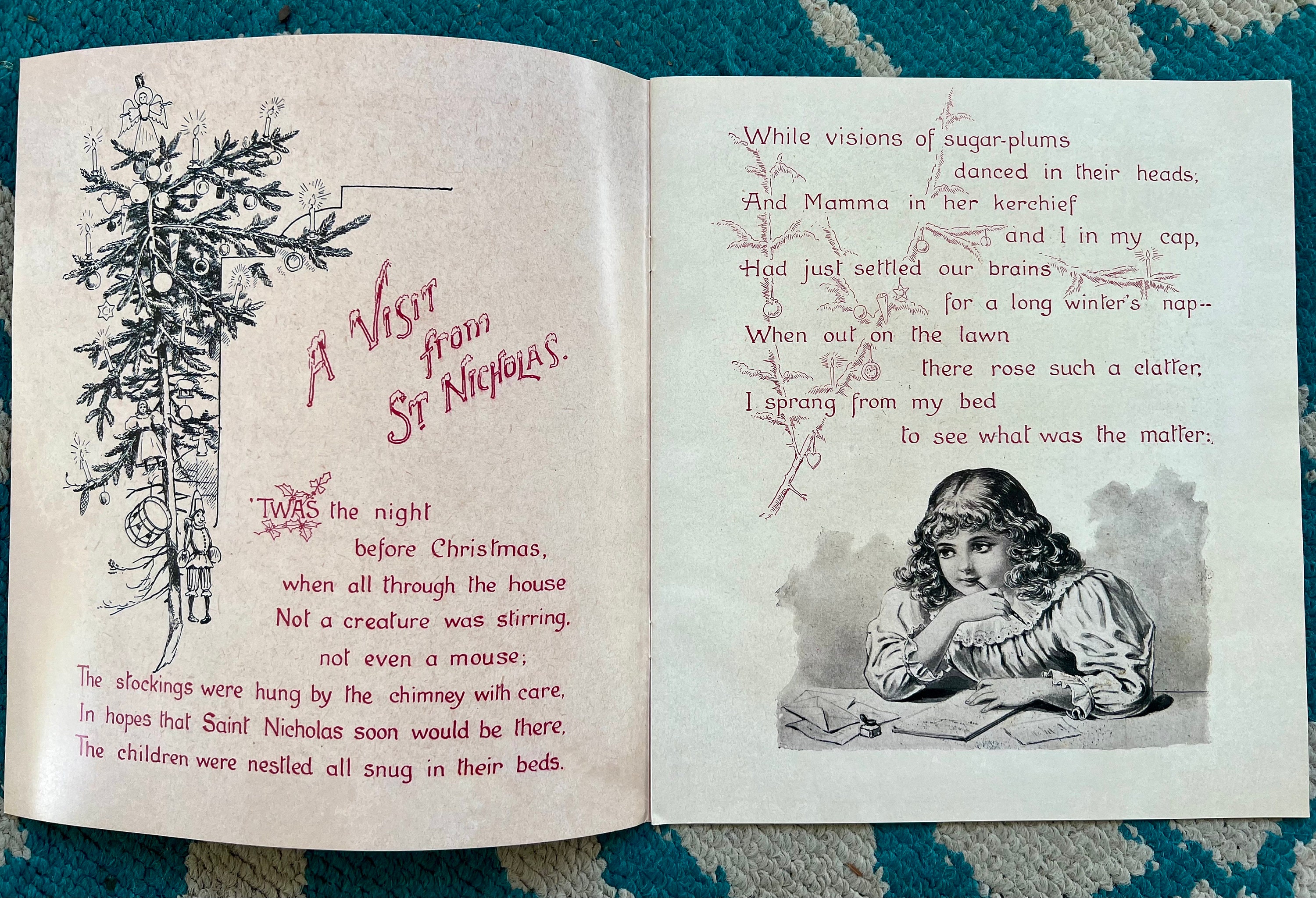 Twas the Night Before Christmas, Original Vintage Book Reprint by ...