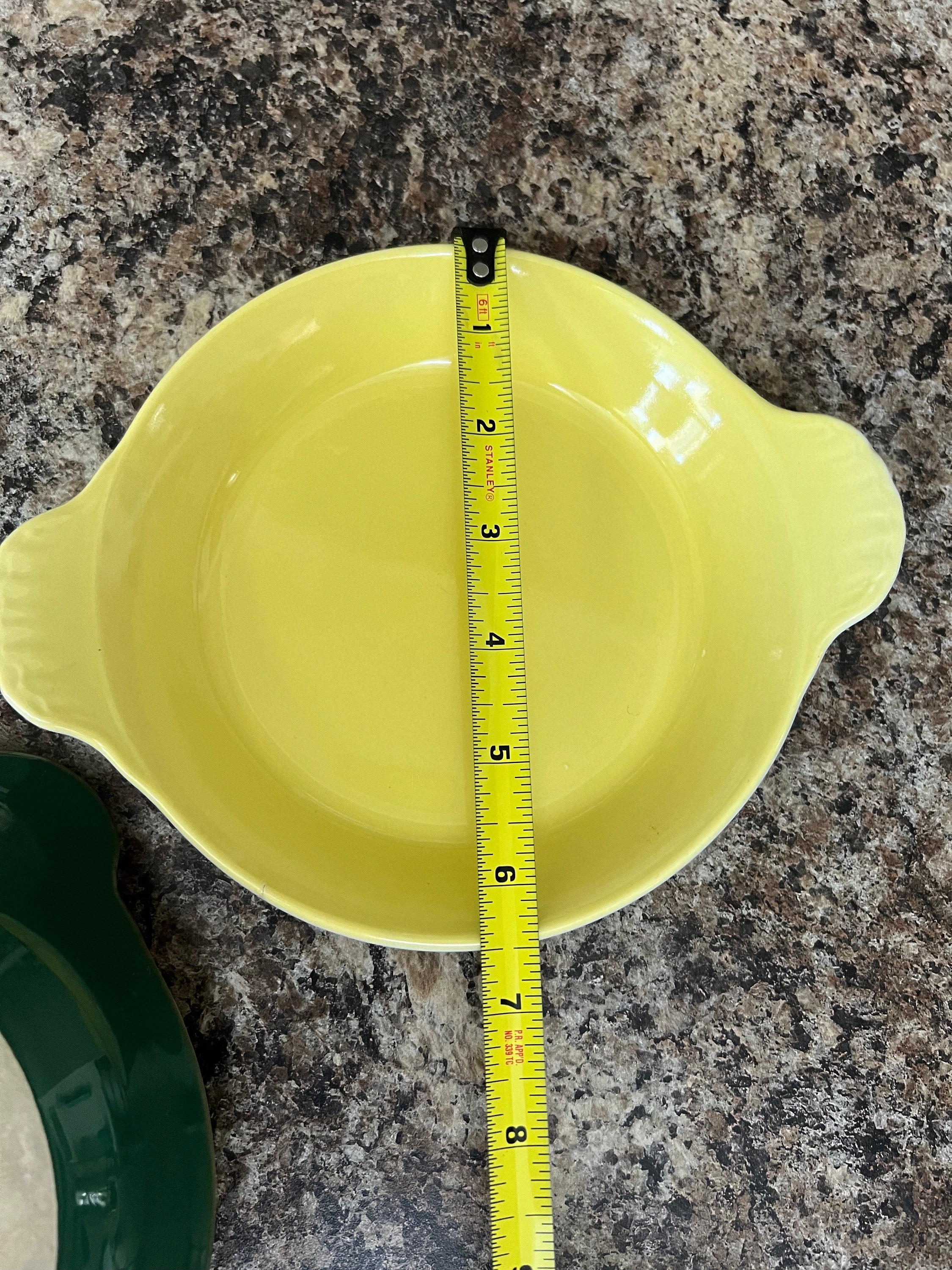 Vintage Hall Pottery Indidvidual Au Grautin Dishes Set of Four Green ...