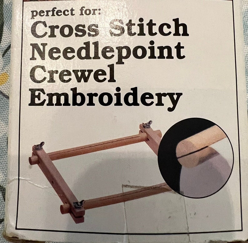 F.A. Edmunds 6x12 Hardwood Split Rail Scroll Frame for Cross Stitch ...