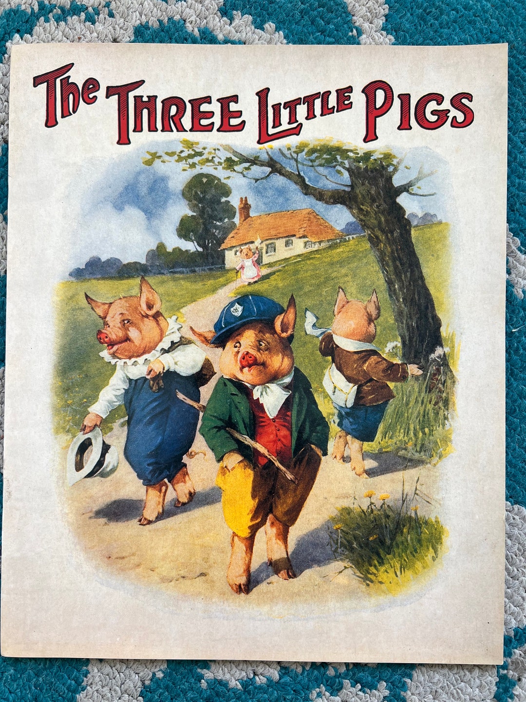 The Three Little Pigs, Original Vintage Paperback Book Reprint by ...