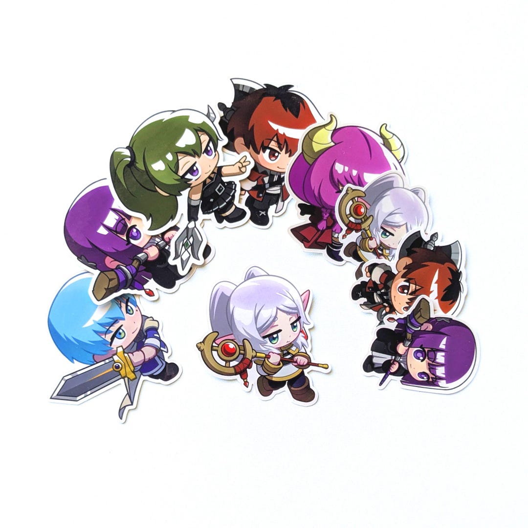Frieren Anime Stickers: Glossy Decals for Fans - Etsy