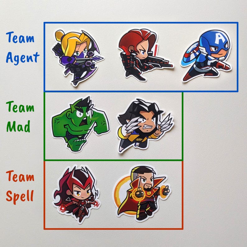 Rivals Stickers Sets (2-4 Stickers) by Nosewithglasses - Etsy