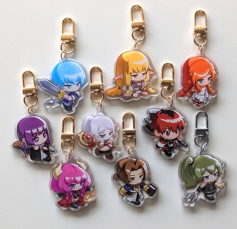 Frieren Keychains (9 Main Characters) - Etsy