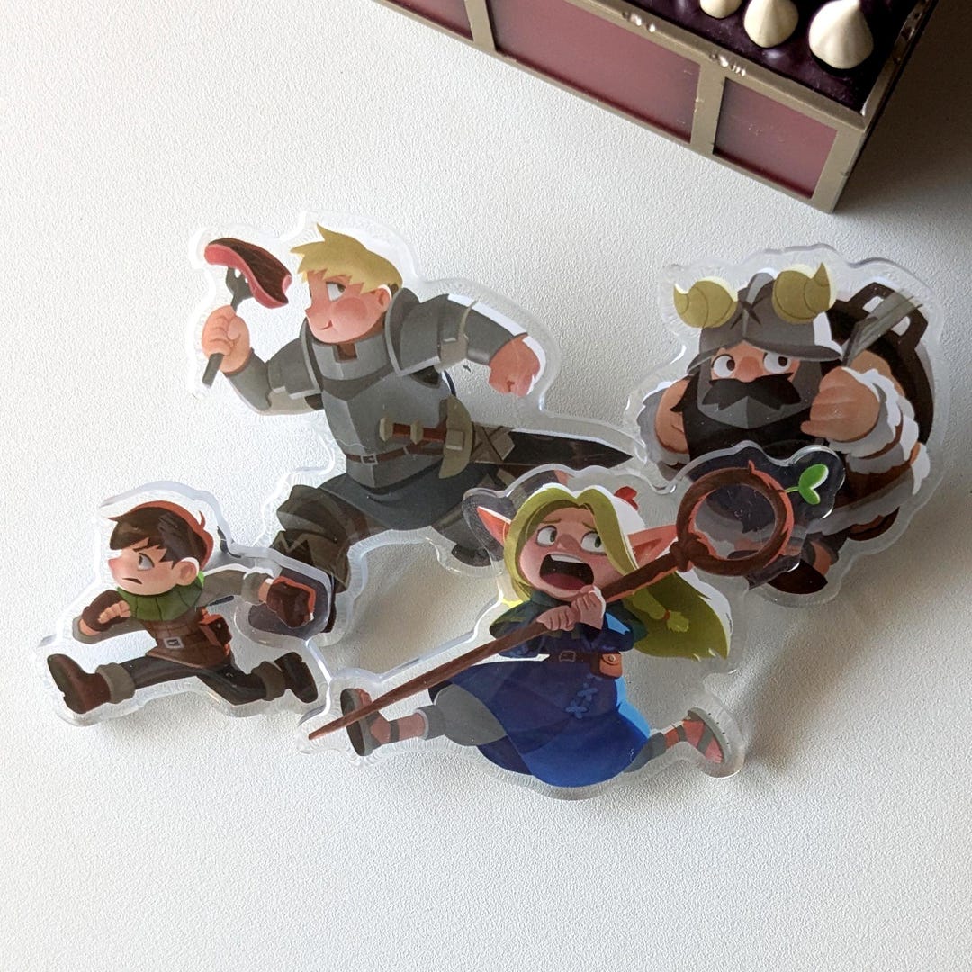 Dungeon Meshi Acrylic Pins (smooth Epoxy Finishes) - Etsy