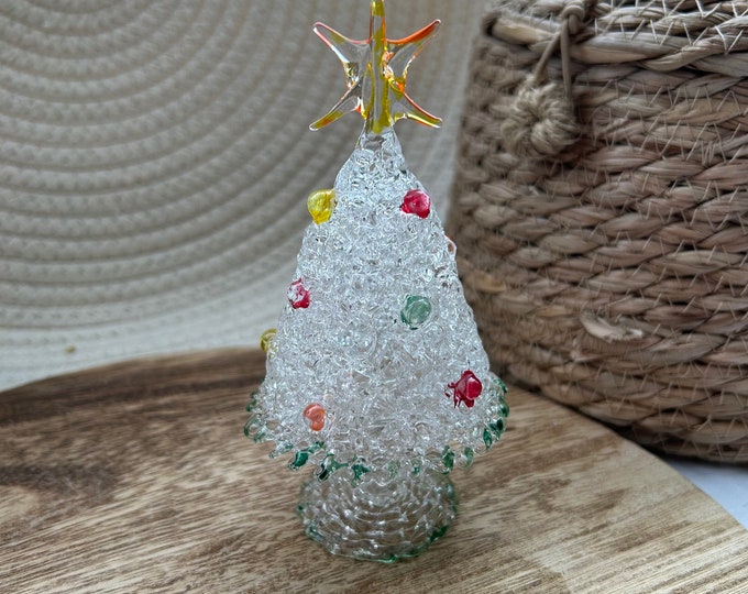 Vintage Spun Glass Christmas Tree - Etsy