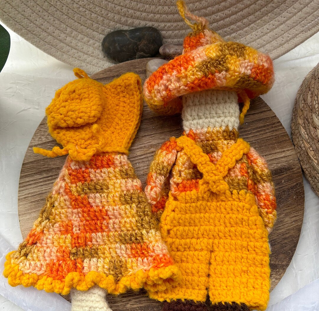 Thanksgiving Pilgrims Farmers Crochet Hanging Fall Decor - Etsy