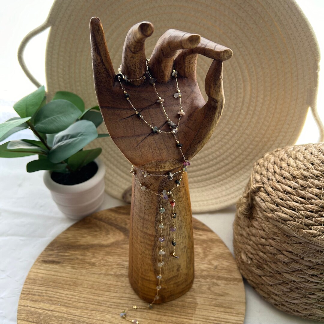 Vintage Hand Ring Holder Hand Carved Wood - Etsy