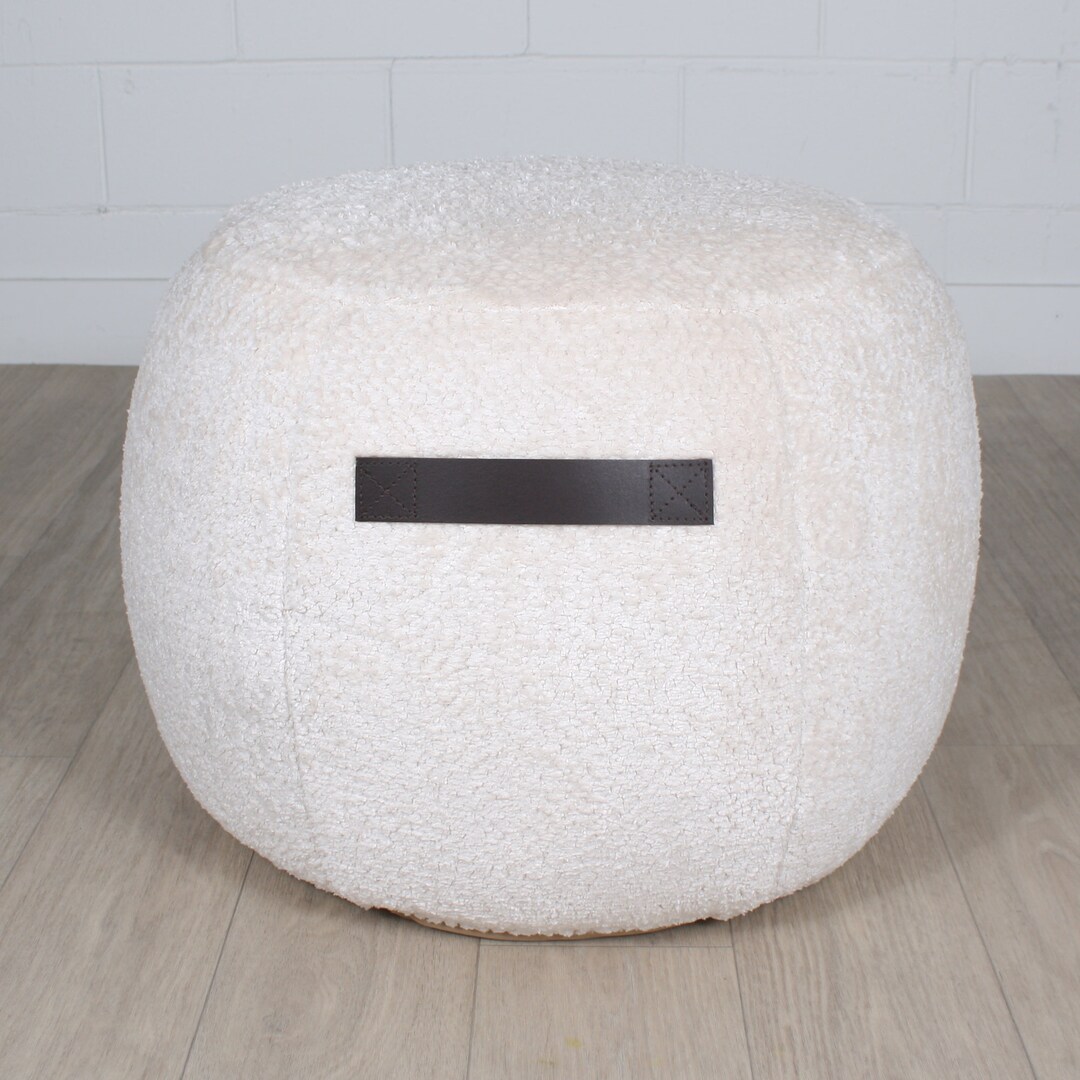 Round SHERPA Ottoman - 6 Colors Available - Etsy