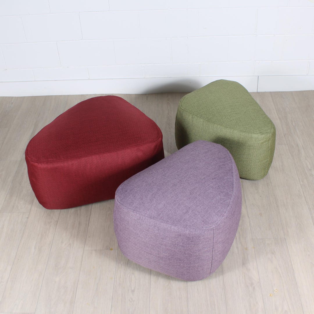 Triangular BILLY Ottoman - Pouf- 17 Colors Available - Etsy