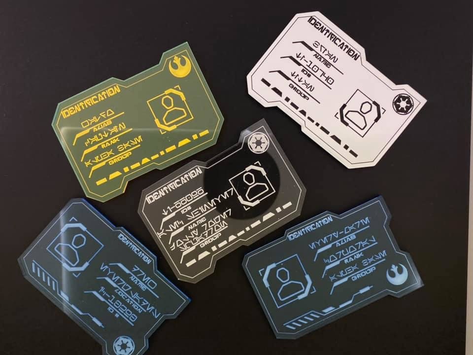 Star Wars Galaxy's edge ID Card Batuu Cosplay Original | Etsy