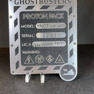 Asset Serial Tag Custom - Ghostbusters Plasma Series Spengler’s Proton ...